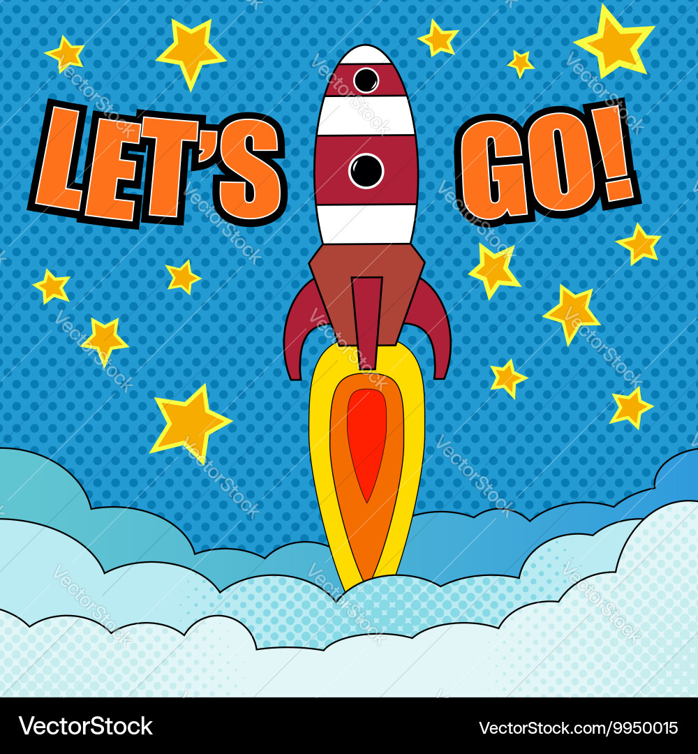 Comic cartoon of rocket launcher Royalty Free Vector Image