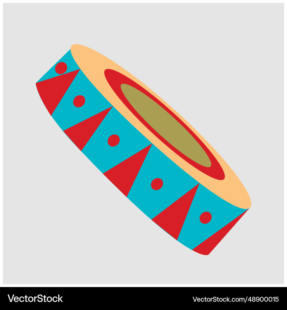 Dafli musical instrument Royalty Free Vector Image