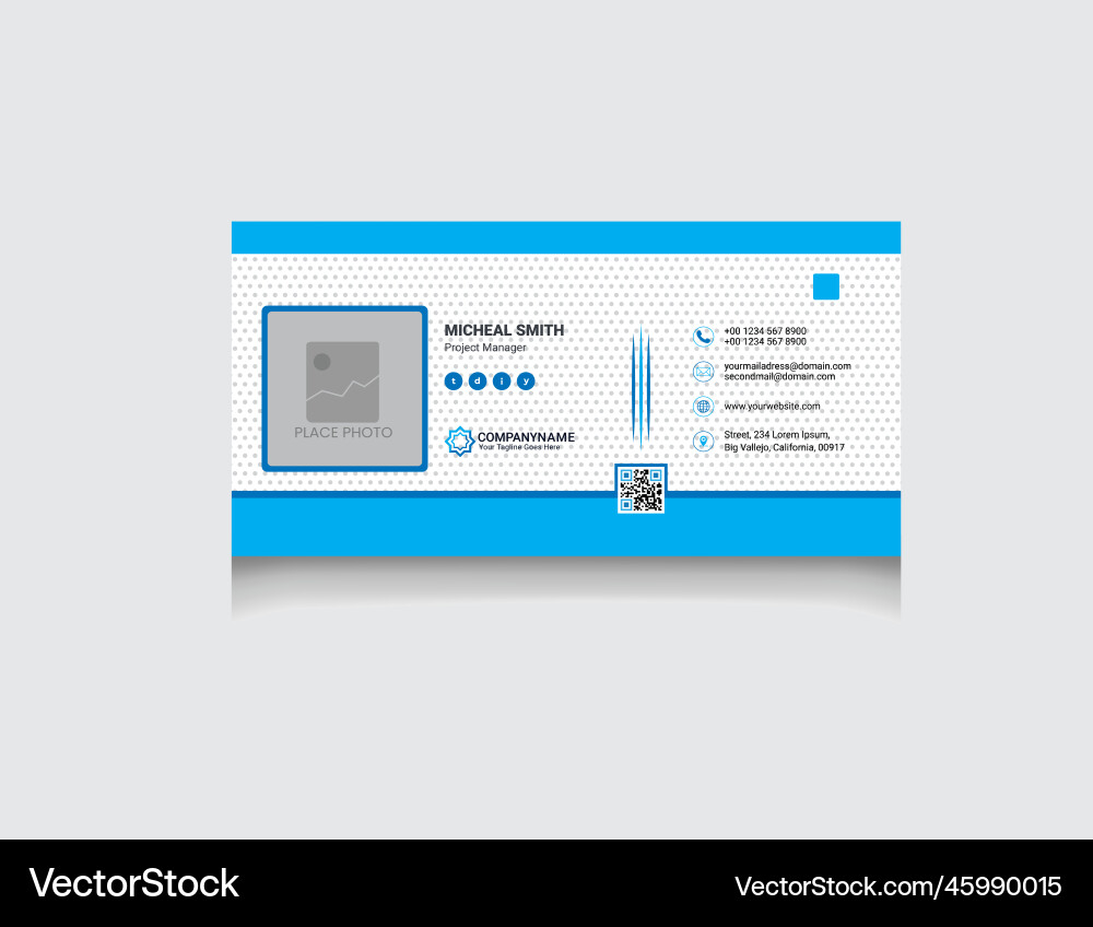 Email signature Royalty Free Vector Image - VectorStock