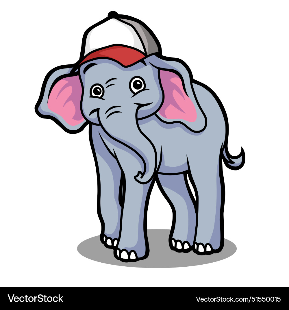 Hight quality elephant cartoon Royalty Free Vector Image