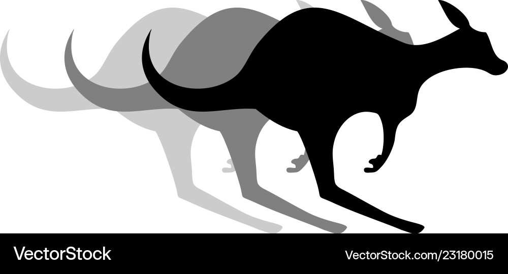 Kangaroo effect Royalty Free Vector Image - VectorStock