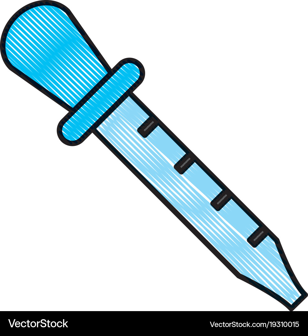 Lab dropper isolated Royalty Free Vector Image