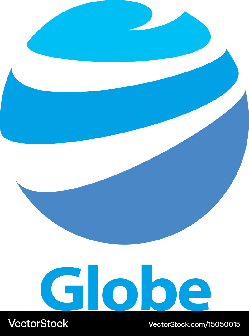 Logo globe Royalty Free Vector Image - VectorStock