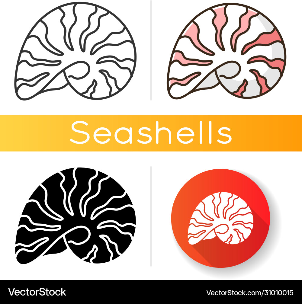 Moonshell icon Royalty Free Vector Image - VectorStock