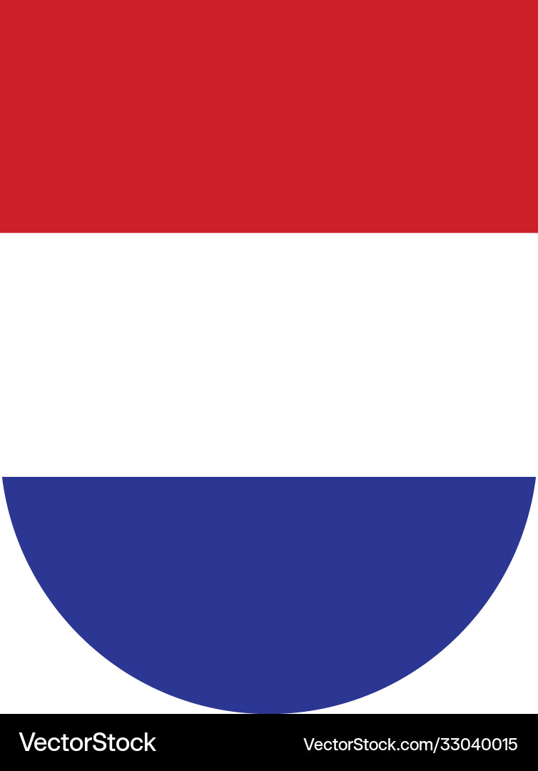 Netherlands flag national shield Royalty Free Vector Image