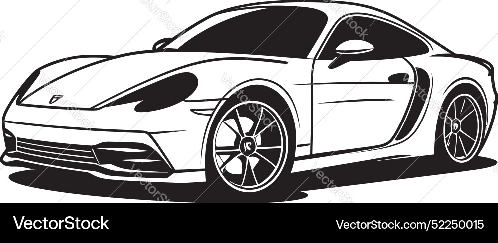 Speedster signature black iconic design Royalty Free Vector