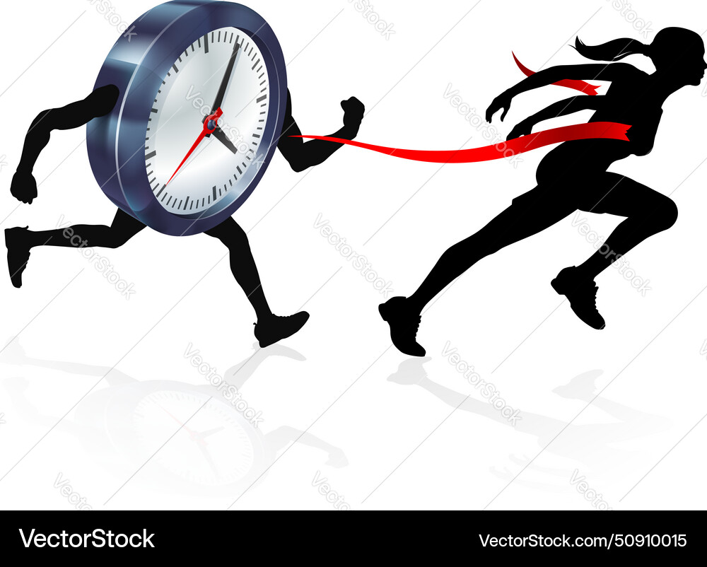Time running out concept Royalty Free Vector Image