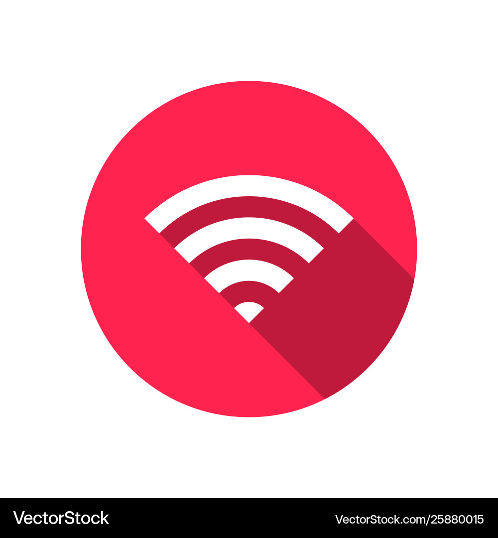 Wifi symbol icon wireless local area networking Vector Image