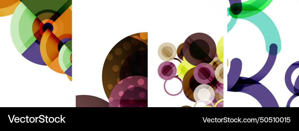 World of geometric elegance with abstract circle Vector Image