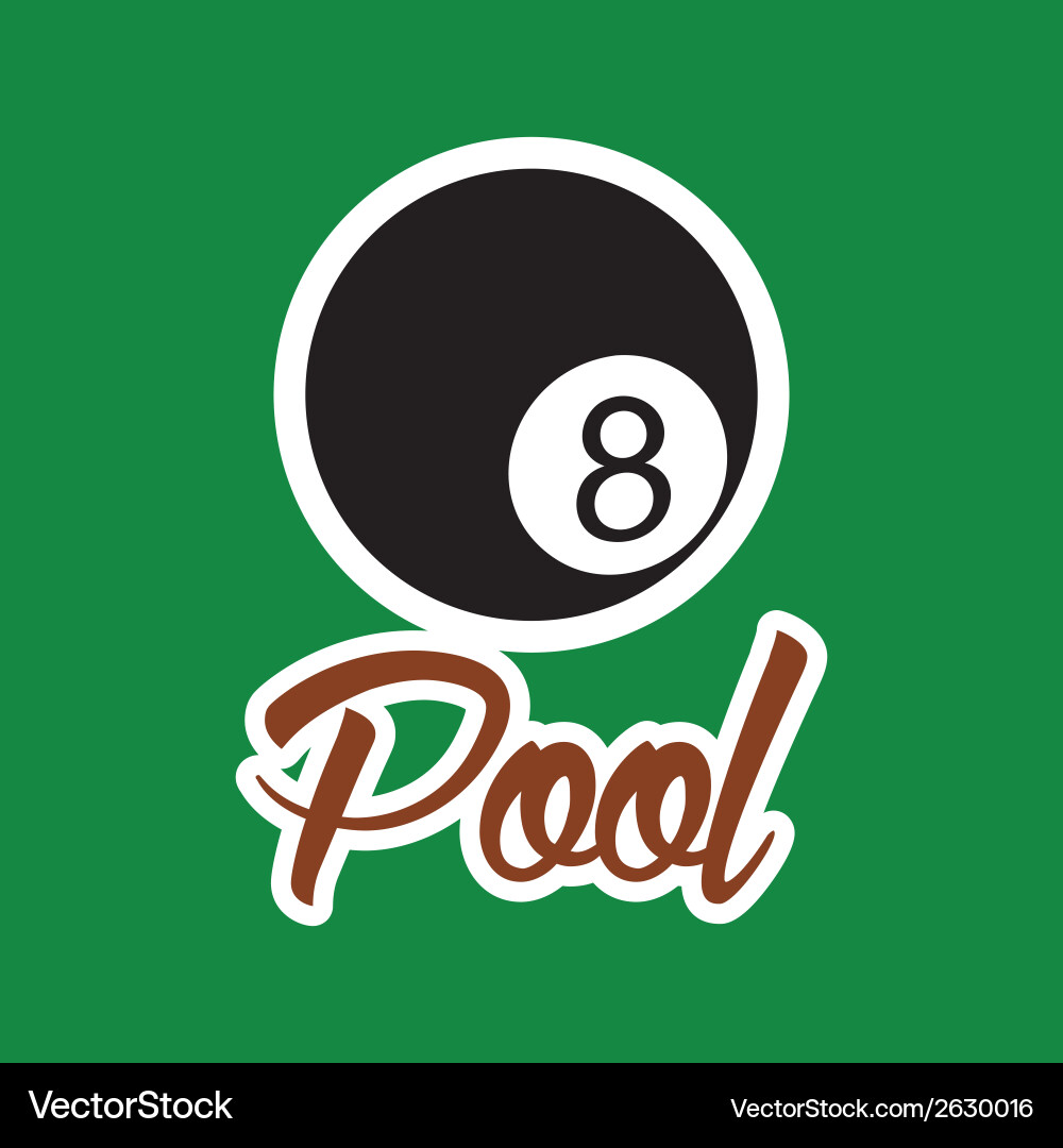 Abstract billiards ball on a special background Vector Image