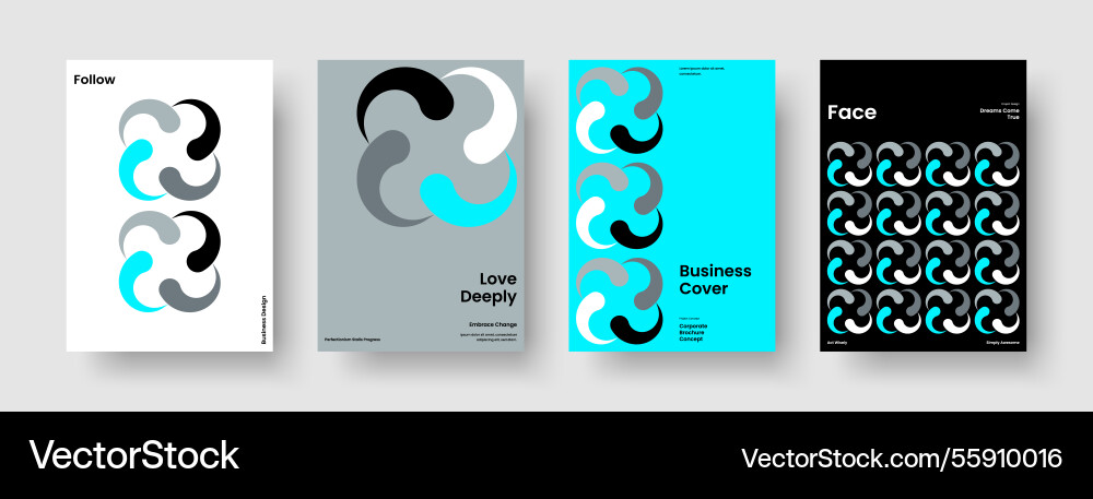 Abstract book cover layout isolated poster design Vector Image