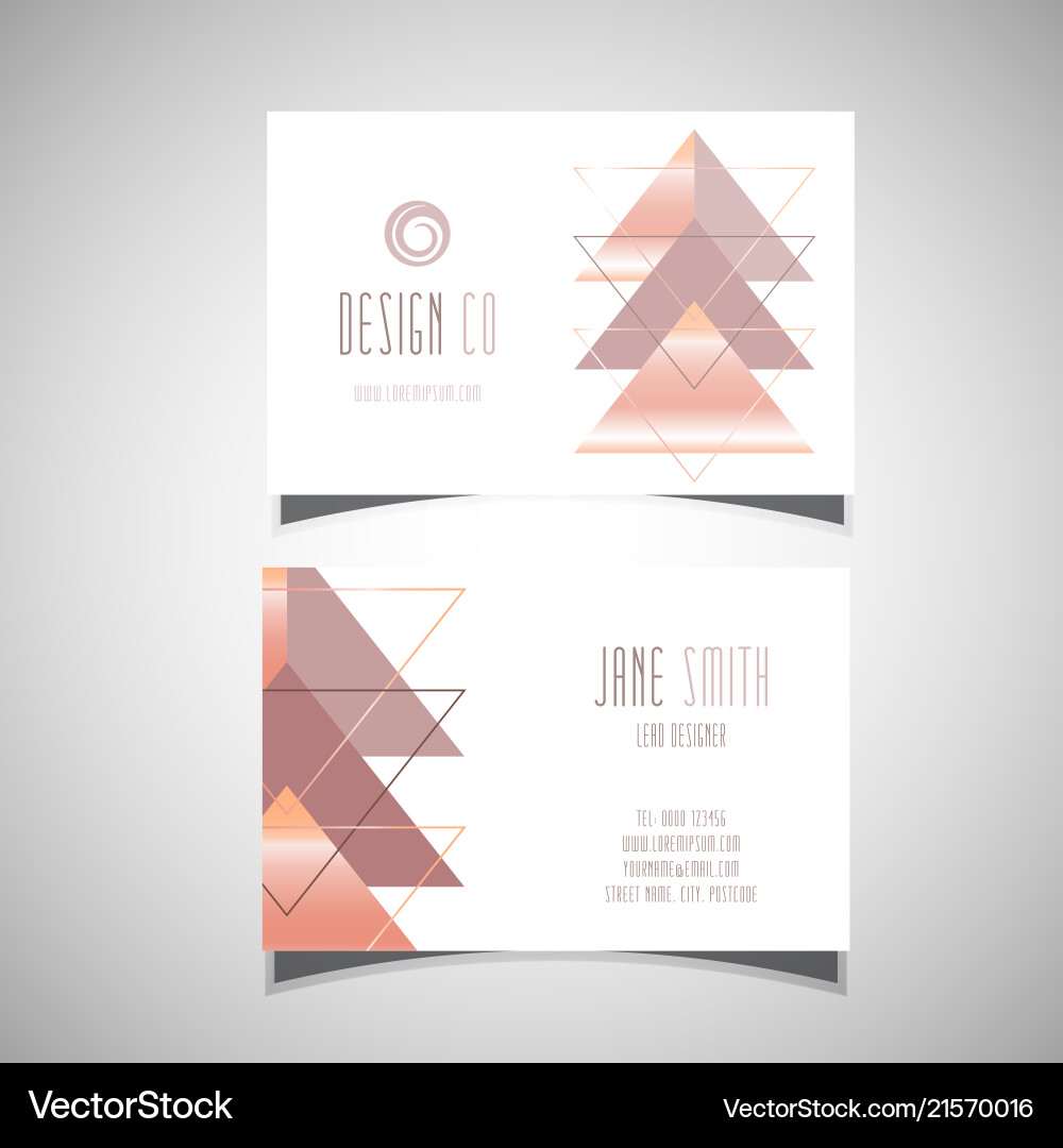 Abstract design business card Royalty Free Vector Image