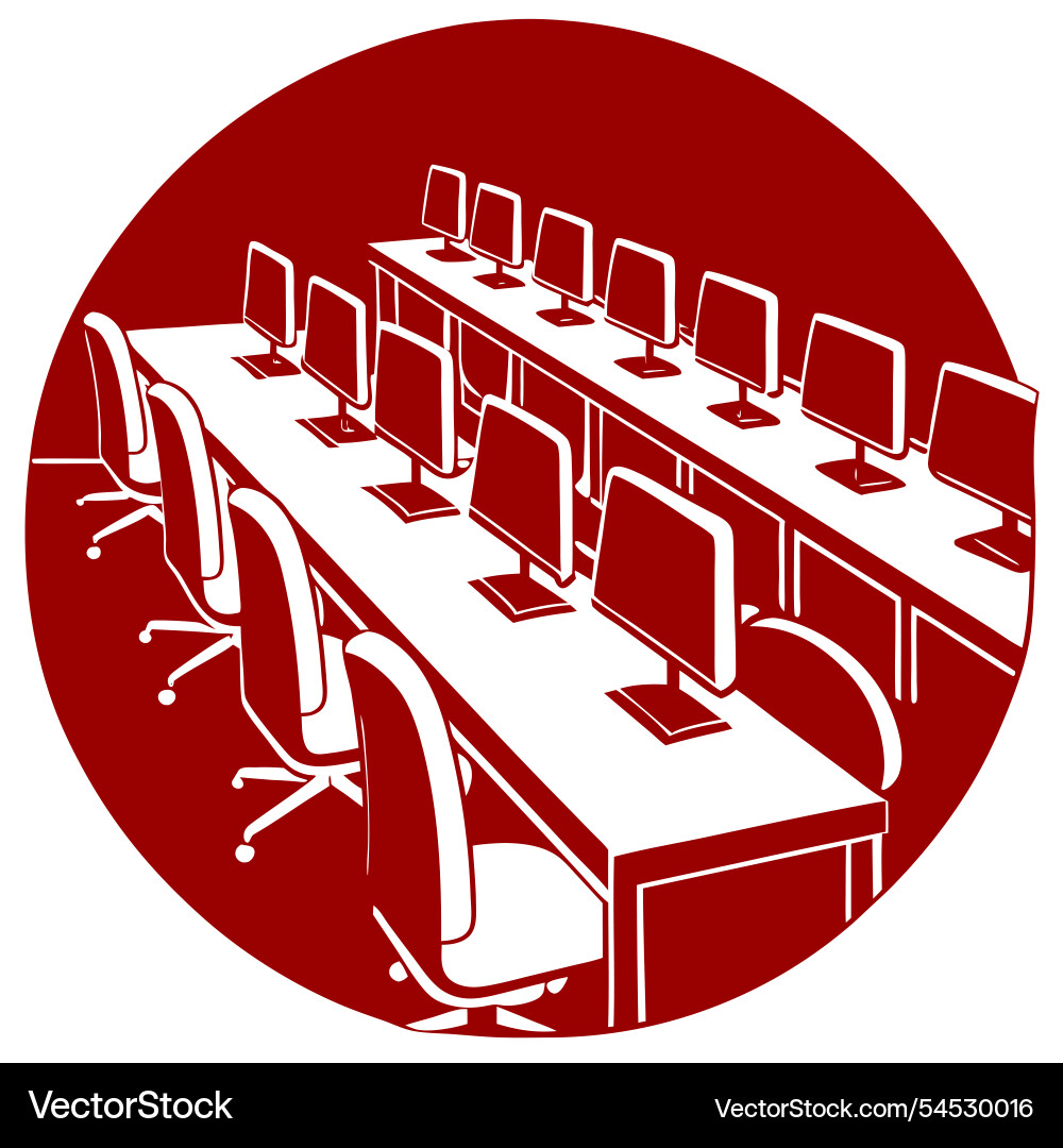 Call center with cartoon representative Royalty Free Vector