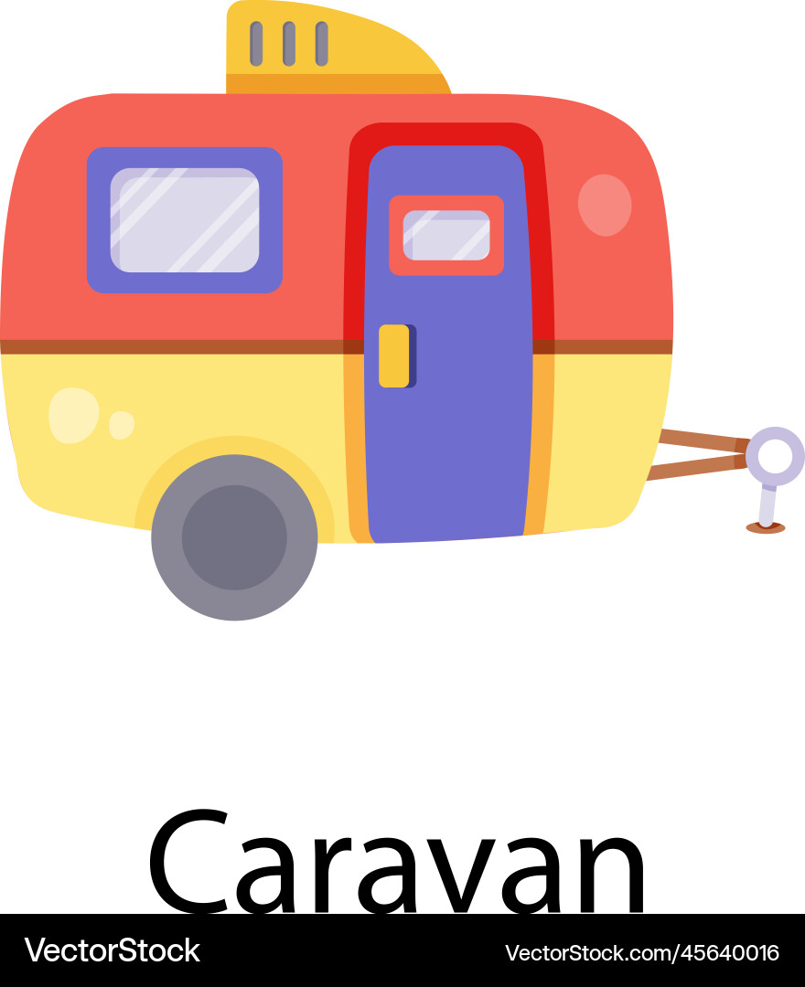 Caravan Royalty Free Vector Image - VectorStock