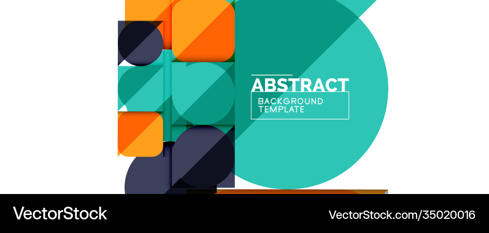 Clean minimal geometric abstract background Vector Image