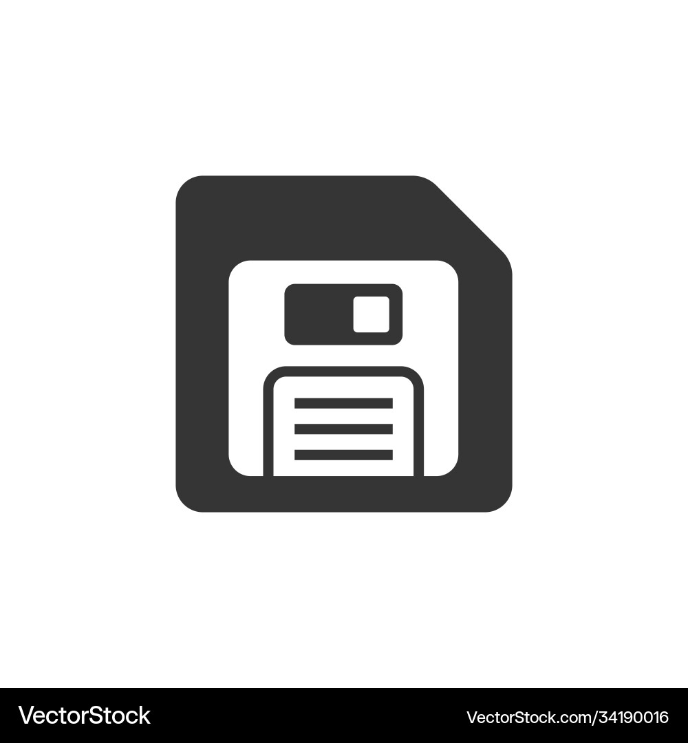 Disk icon images on white background Royalty Free Vector