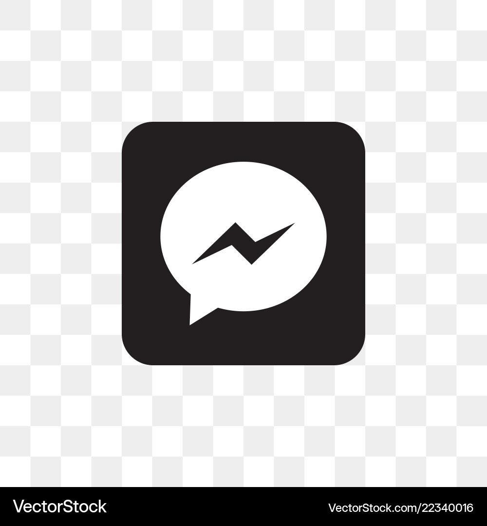 Facebook messenger social media icon design Vector Image