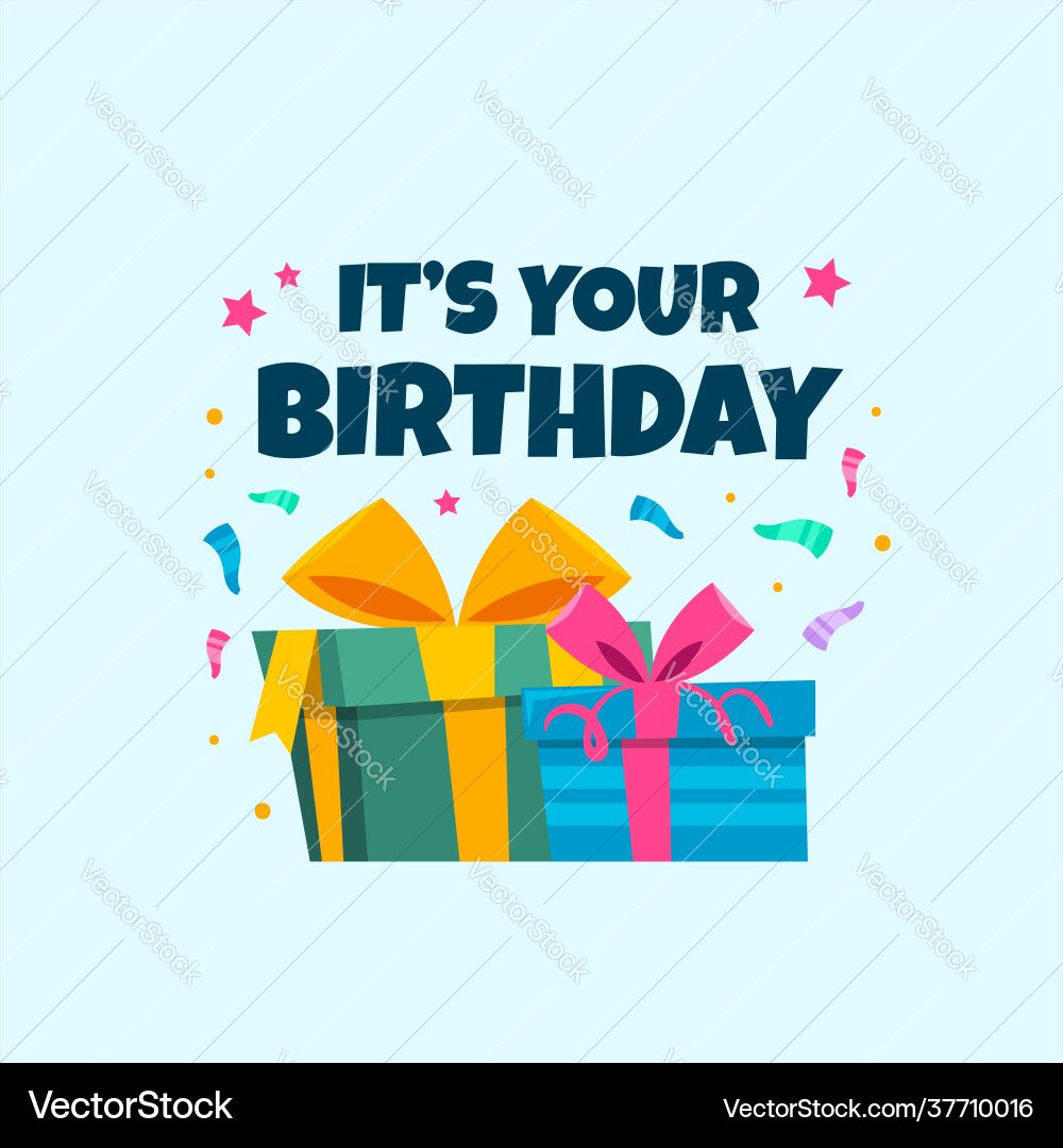 Happy birthday sticker label Royalty Free Vector Image