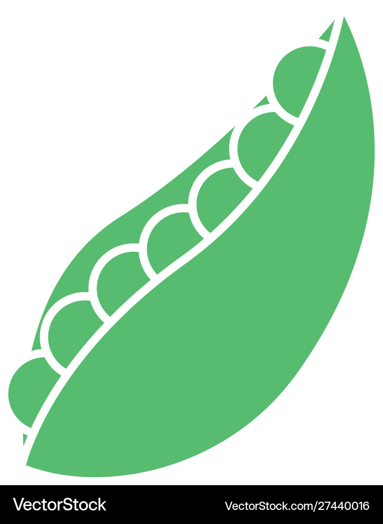 Isolated peas vegetable design Royalty Free Vector Image