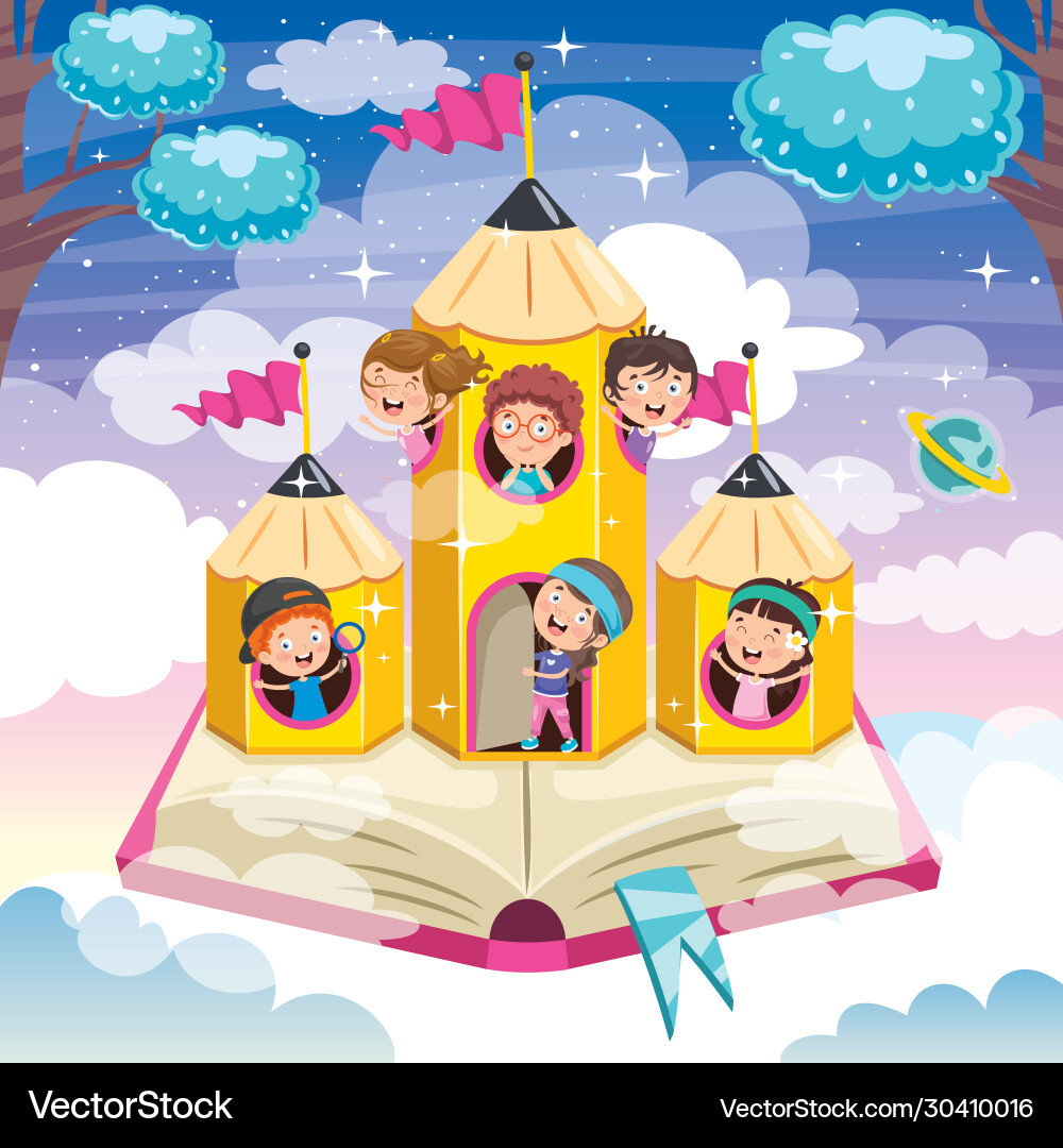 Magic education concept Royalty Free Vector Image