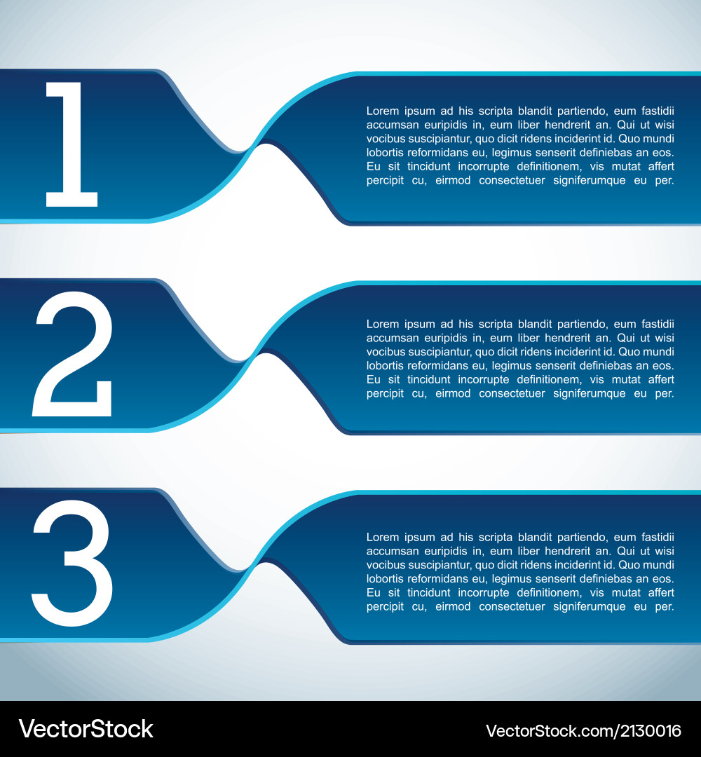 Numbers design over blue background Royalty Free Vector