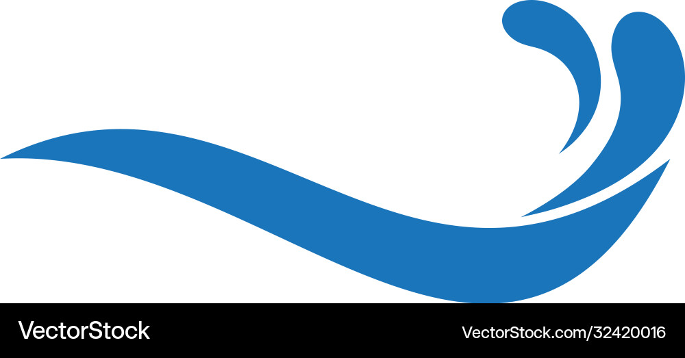 Water splash logo Royalty Free Vector Image - VectorStock