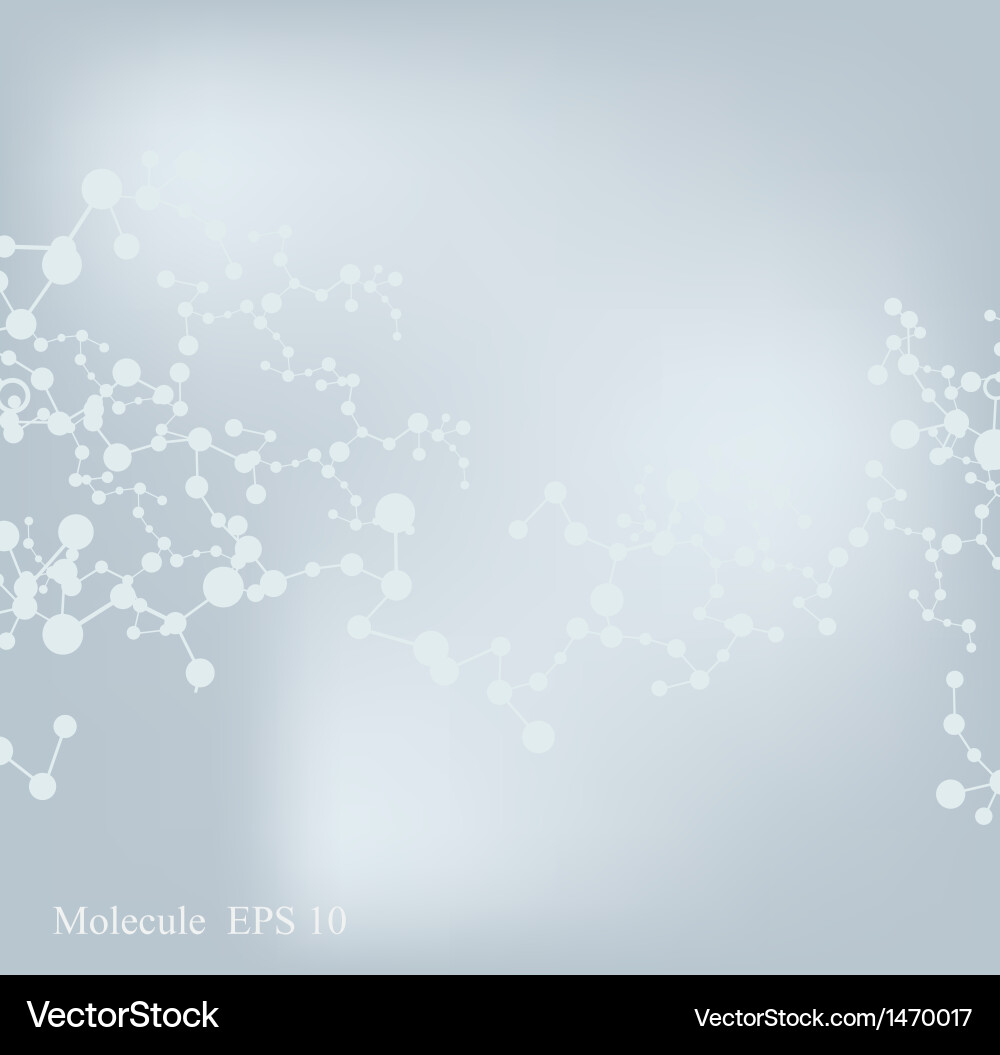 Abstract molecular structure background Royalty Free Vector