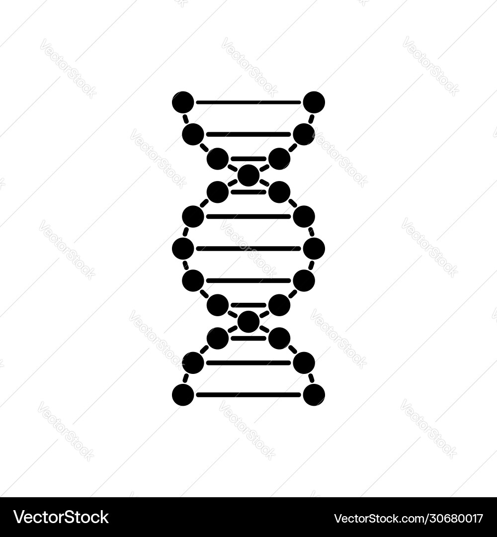 Dna-Symbol-Molekül-Symbol Lizenzfreies Vektorbild
