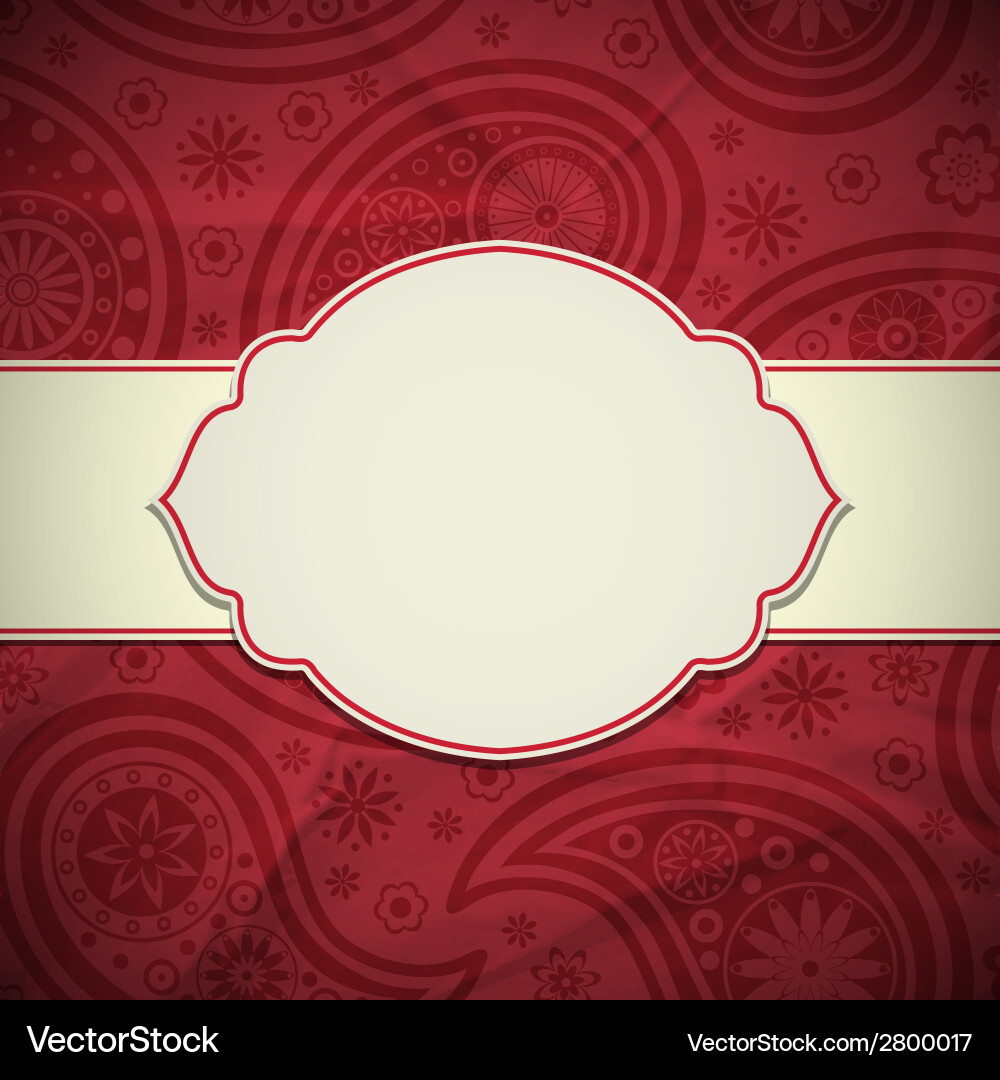 Frame in the indian style Royalty Free Vector Image