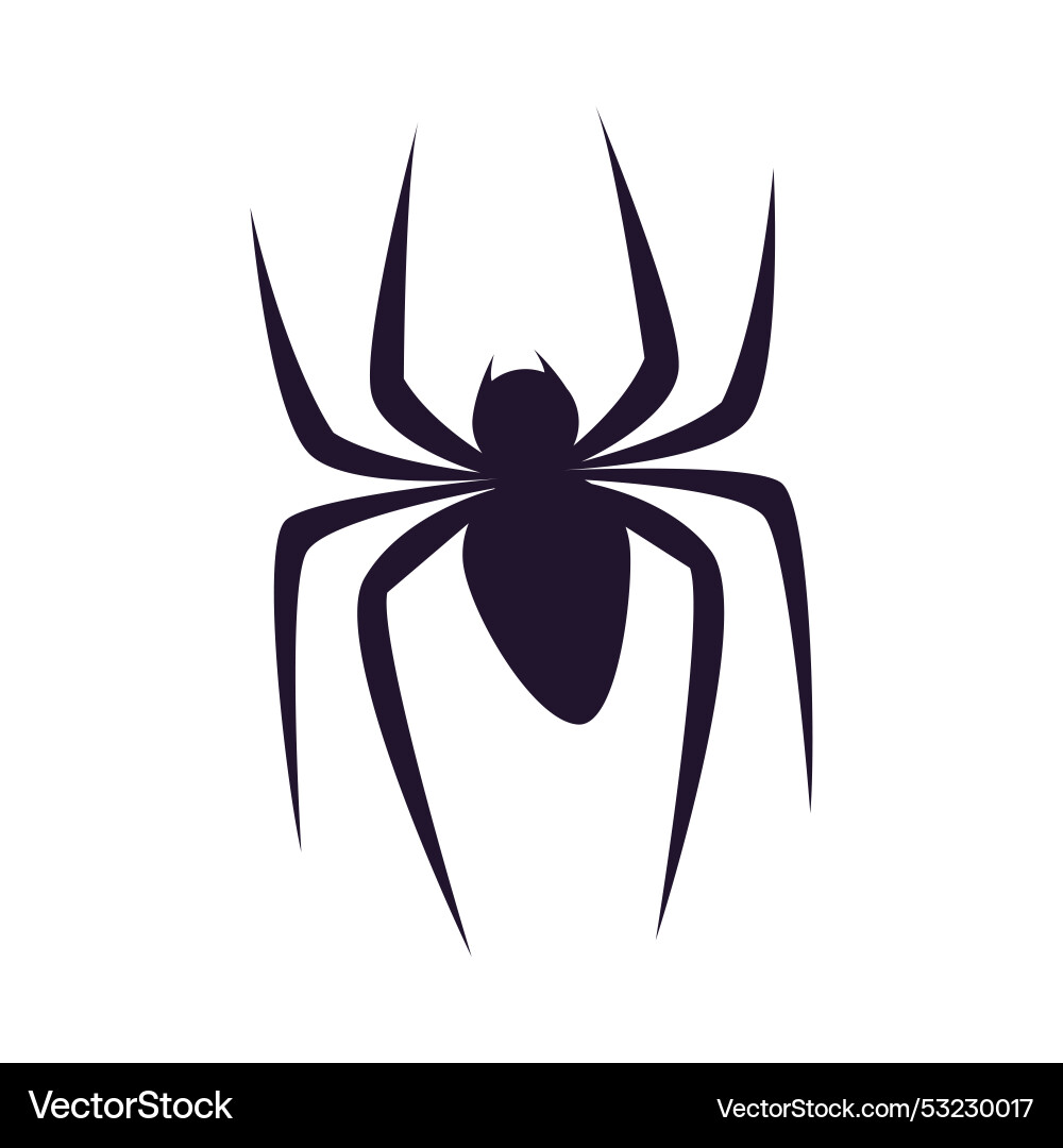 Halloween Scary Black Widow Royalty Free Vector Image