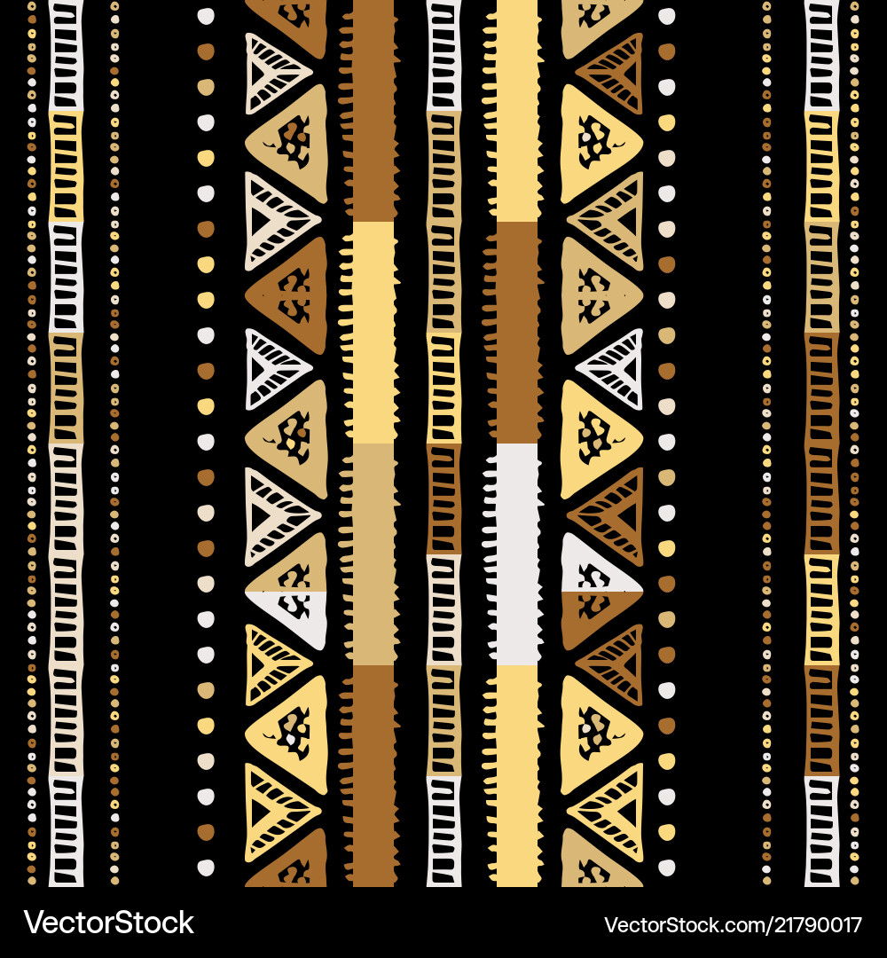 Handmade colored stripes bright tribal seamless Vector Image