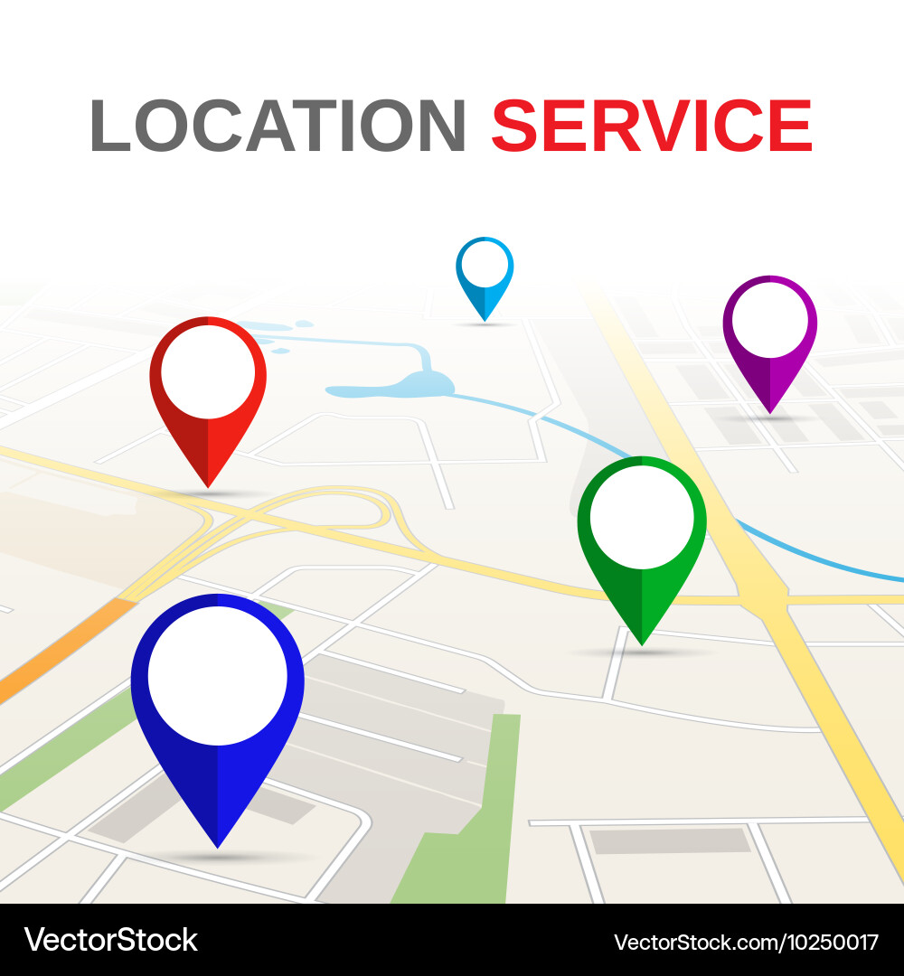 Navigation concept road city map Royalty Free Vector Image