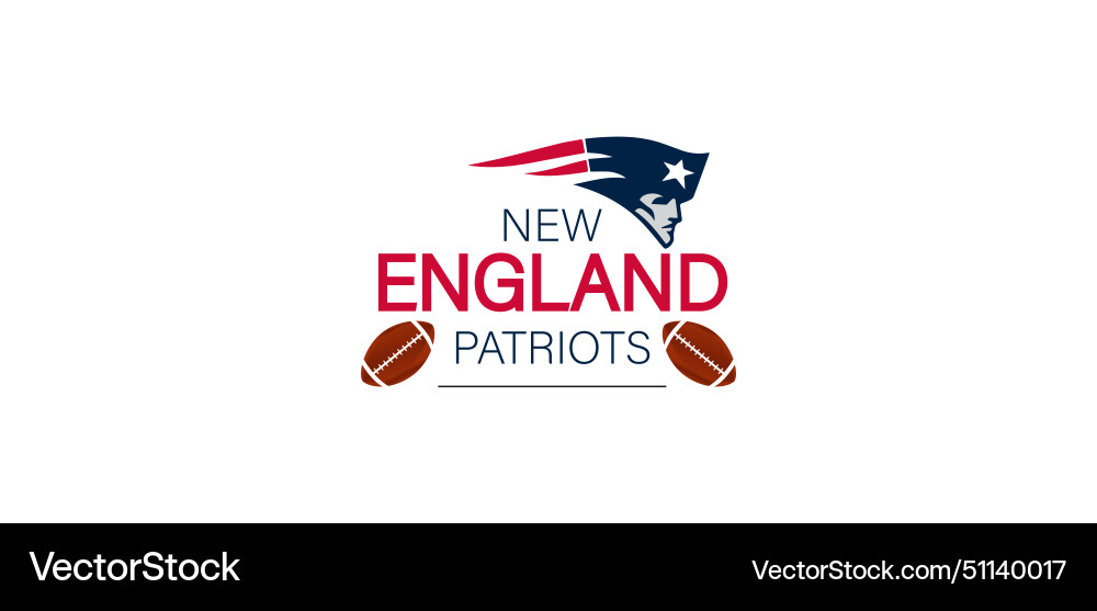 New england patriots impressive stylish design Vector Image