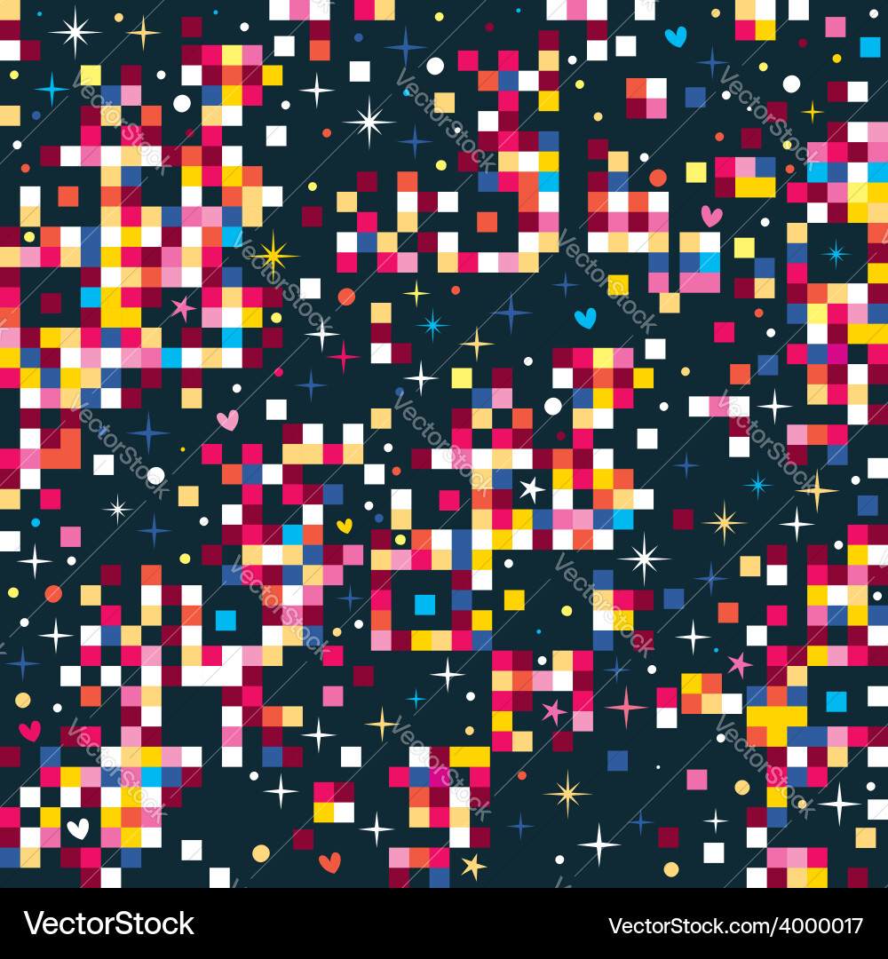 Pixel background Royalty Free Vector Image - VectorStock