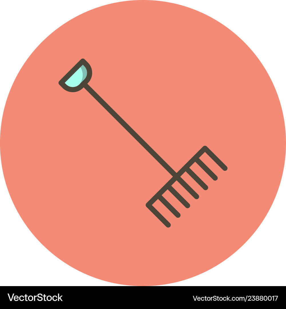 Rake icon Royalty Free Vector Image - VectorStock