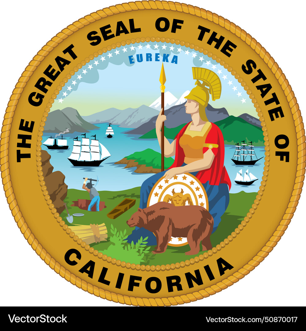 Usa california Royalty Free Vector Image - VectorStock