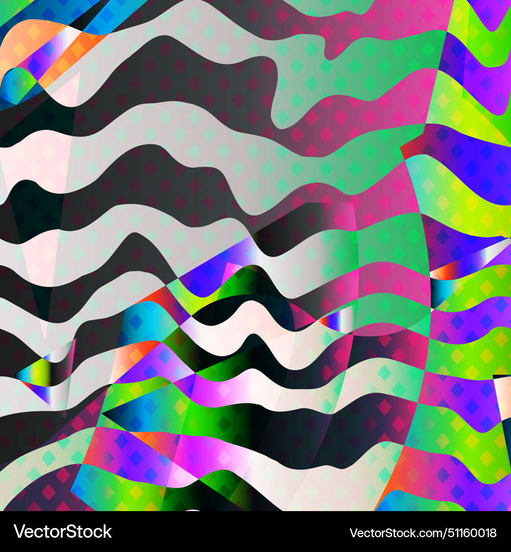 A computer generated image of colorful abstract Vector Image