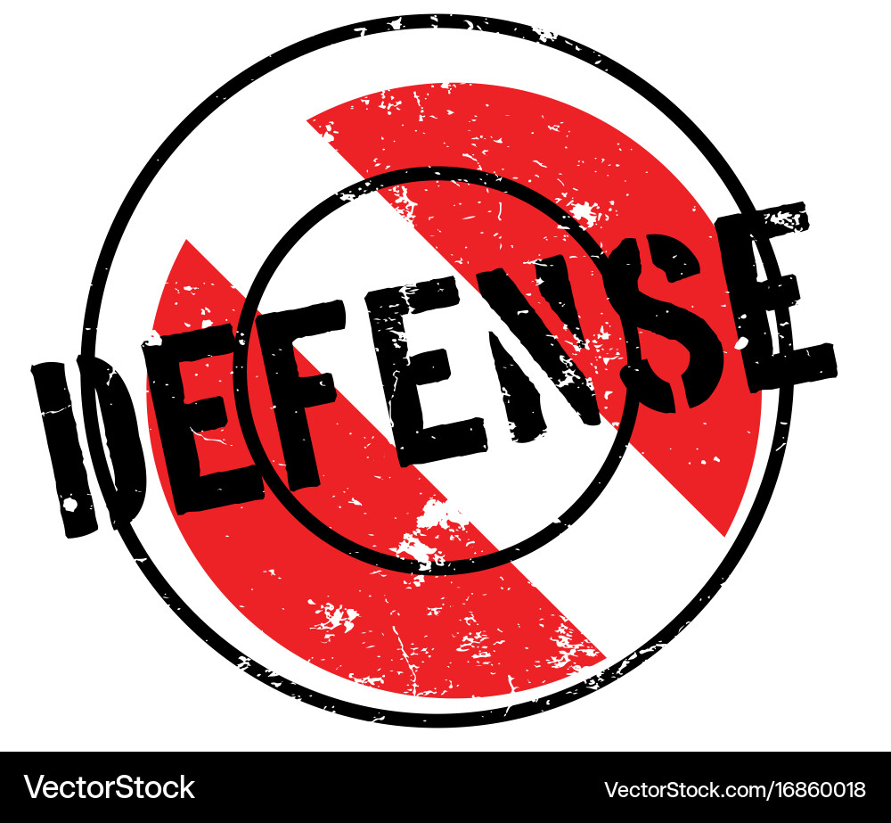 Defense rubber stamp Royalty Free Vector Image