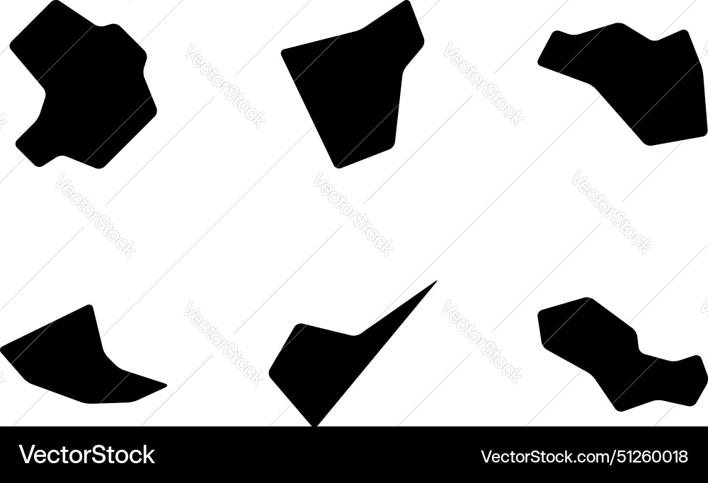 Geometric shapes pictogram symbol visual set Vector Image