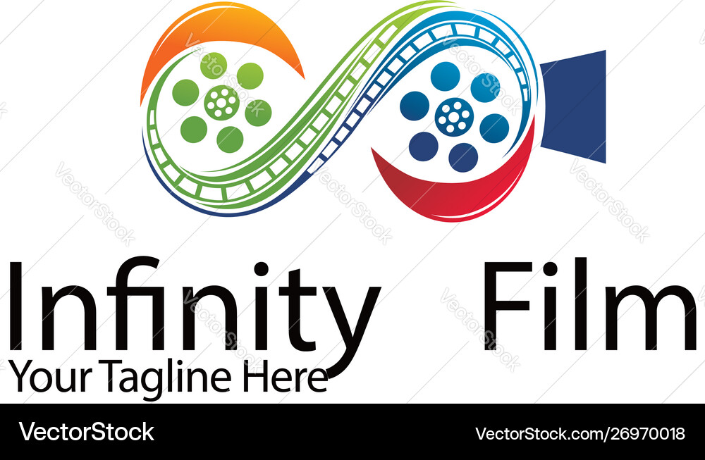 Infinity film Royalty Free Vector Image - VectorStock