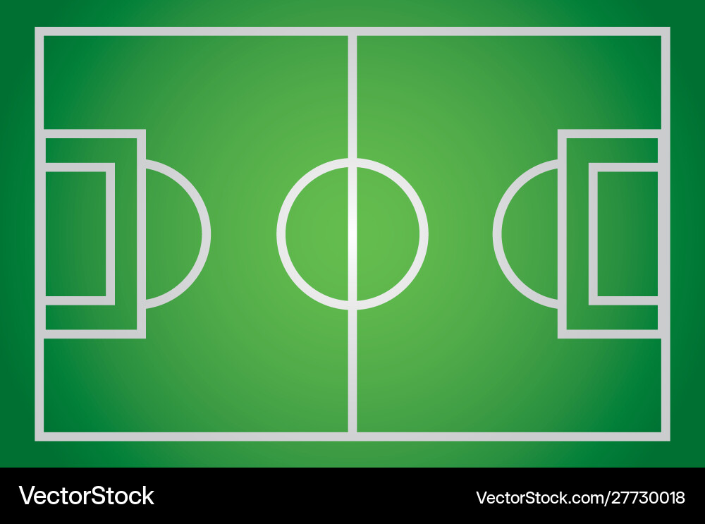 Isolated soccer court design Royalty Free Vector Image