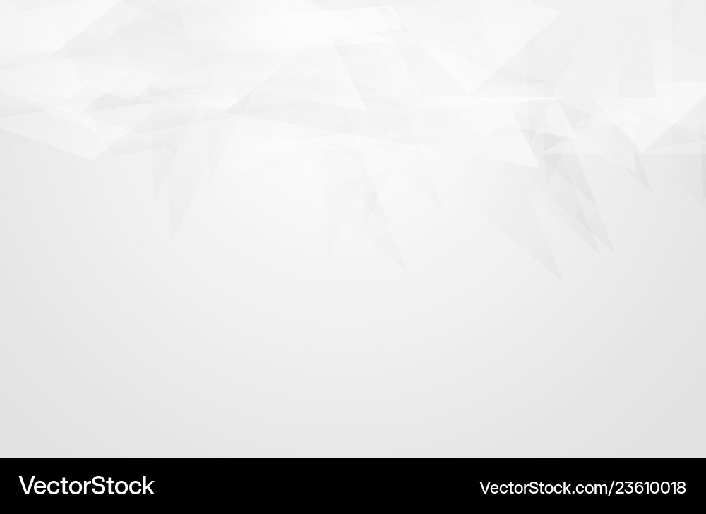 Light gray blurry triangle background design Vector Image