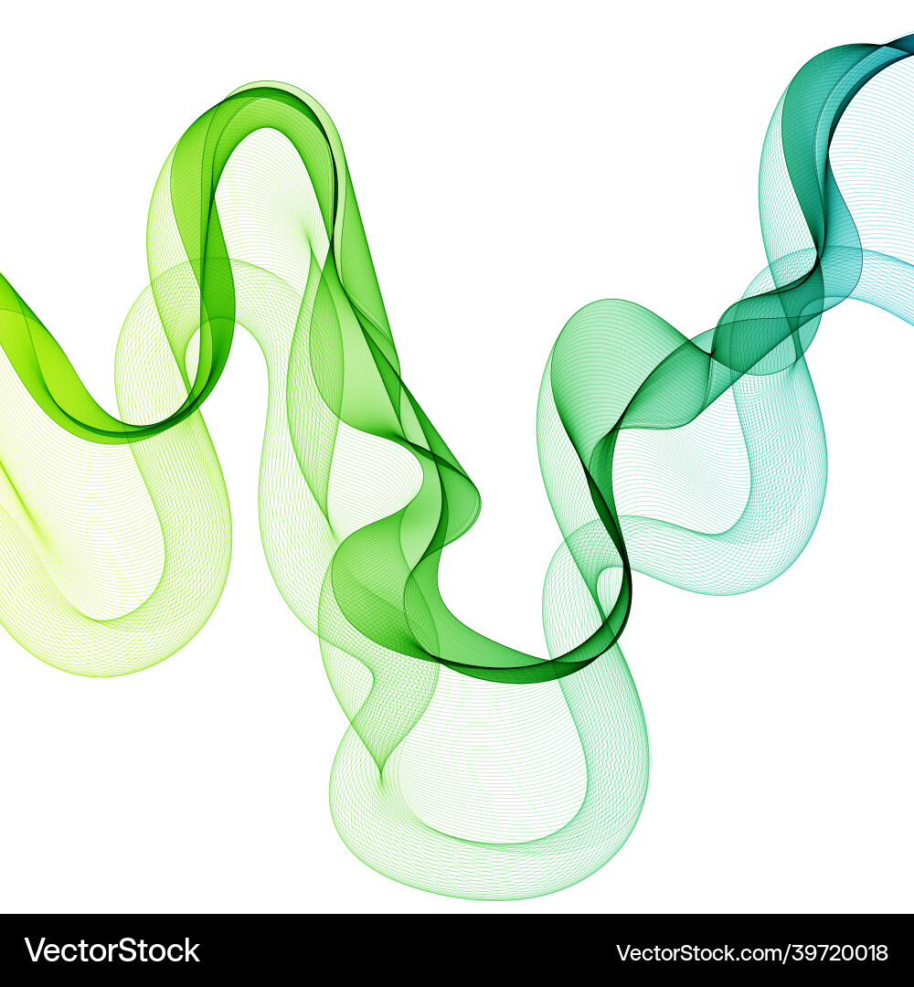 Modern bright colorful wave as a design element Vector Image