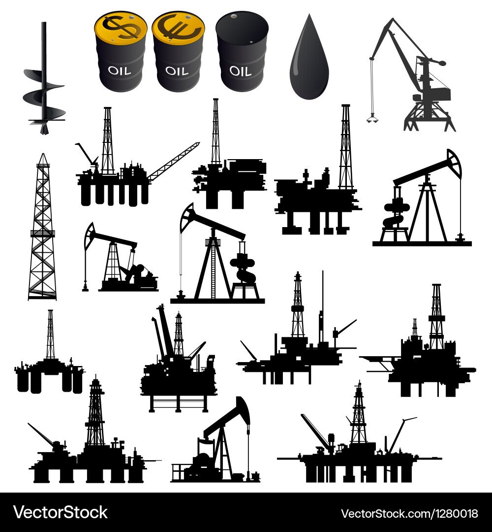 Oil industry Royalty Free Vector Image - VectorStock