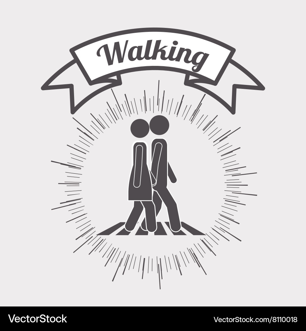 People walking design Royalty Free Vector Image