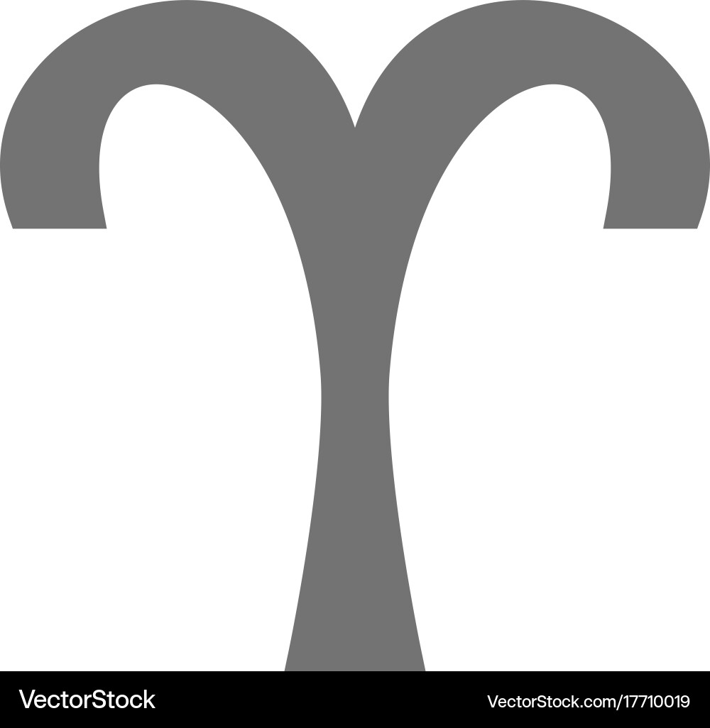Aries sign Royalty Free Vector Image - VectorStock