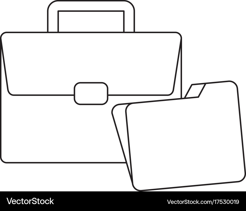 Briefcase icon Royalty Free Vector Image - VectorStock