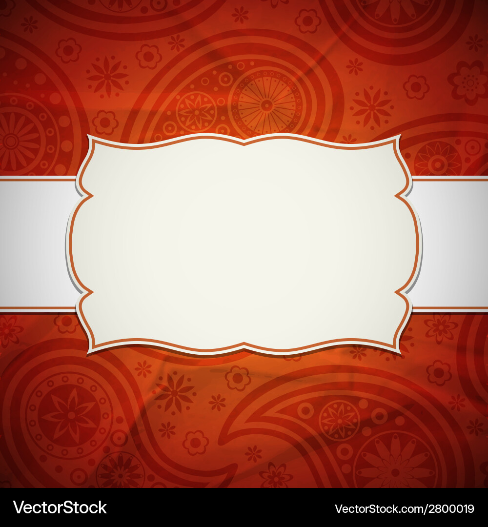 Frame in the indian style Royalty Free Vector Image
