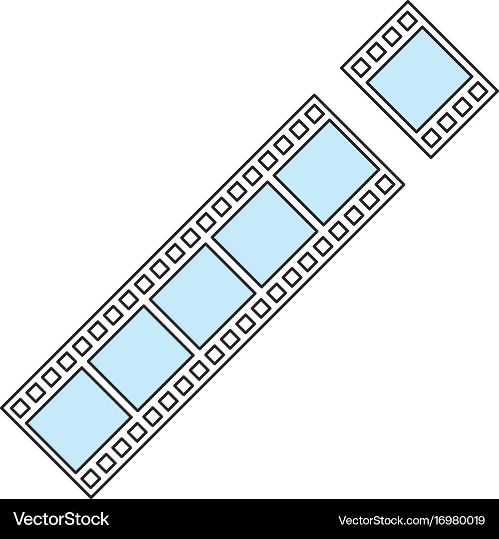Movie reel symbol Royalty Free Vector Image - VectorStock