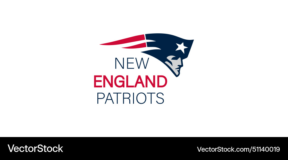 New england patriots impressive stylish design Vector Image